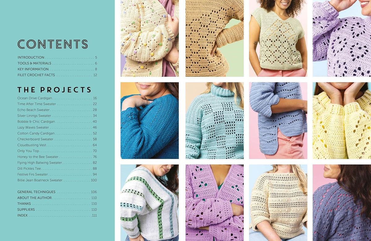 Filet Crochet to wear - Beginner-friendly patterns – All Stitched Up ...